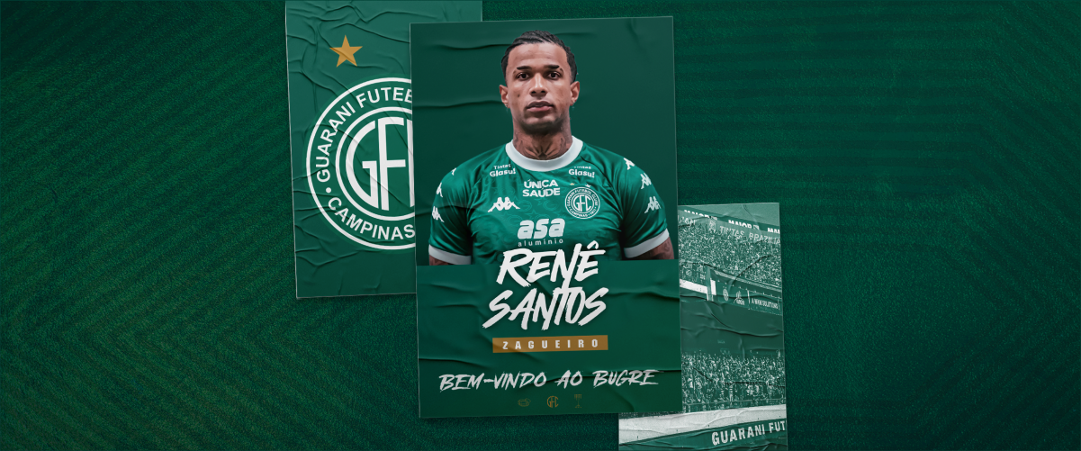 Guarani fecha contratação de Renê Santos - Guarani Futebol Clube